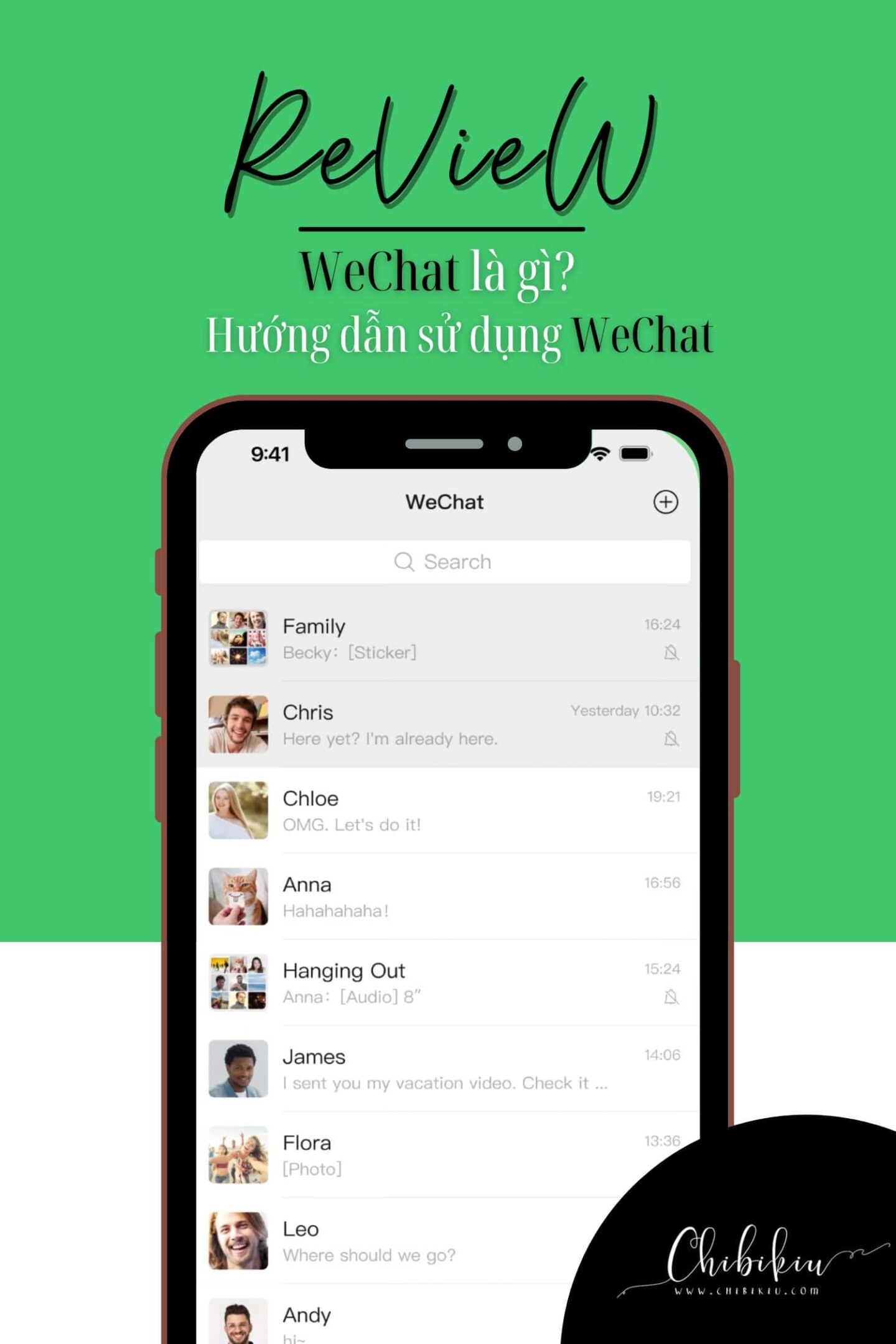 Review Ứng dụng WeChat & Hướng dẫn cài đặt và sử dụng WeChat - Chibikiu